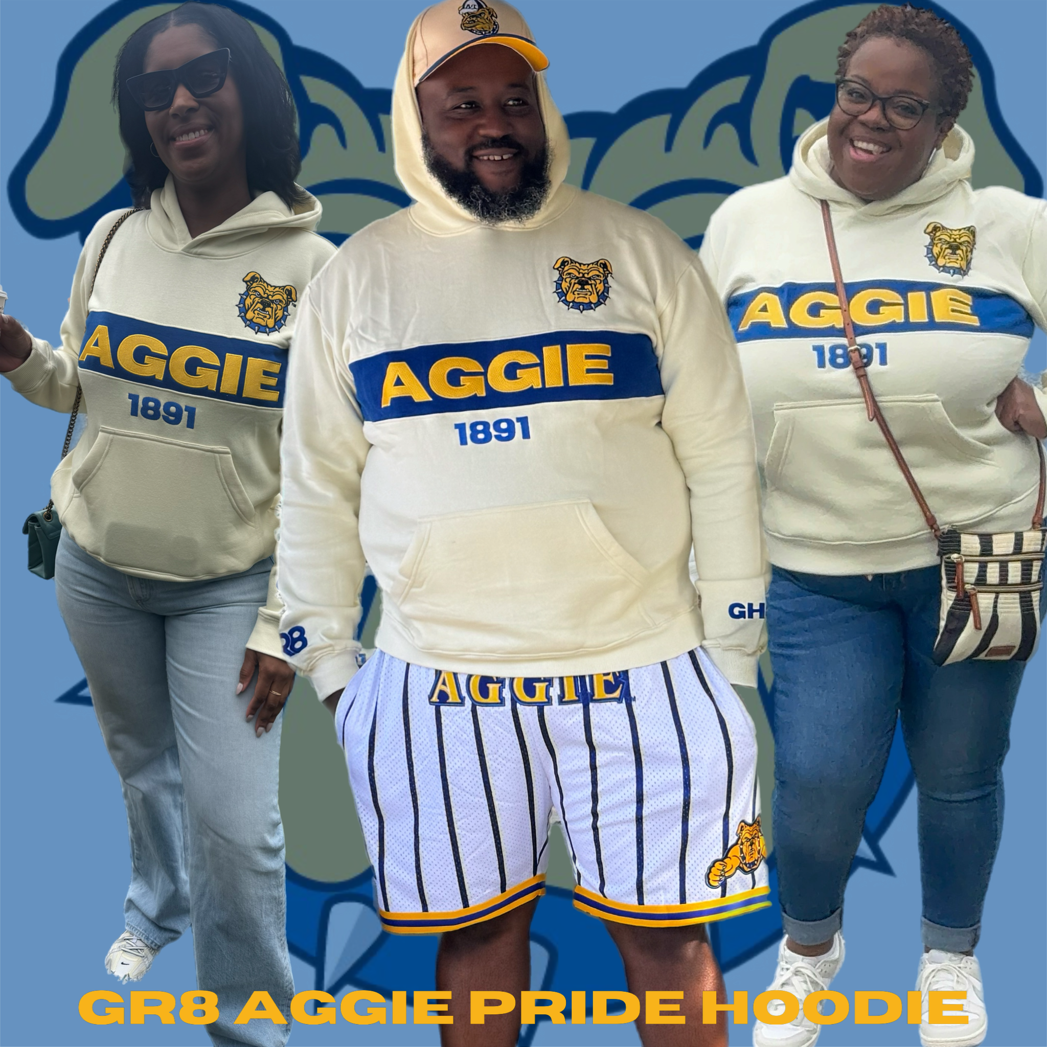 GR8 AGGIES (NCAT) CREWNECK - GHOE EDITION | GR8 Clothing Line – GR8 ...